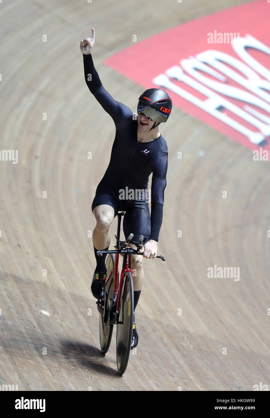 Daniel Bigham of Brother NRG Driverplan celebrates winning the Men's ...