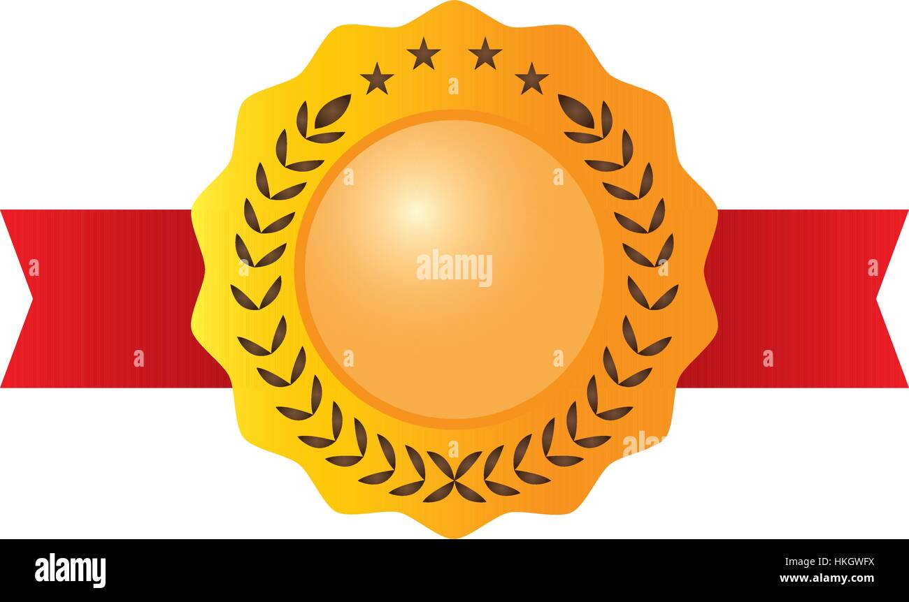 Isolated golden medal Stock Vector Image & Art - Alamy