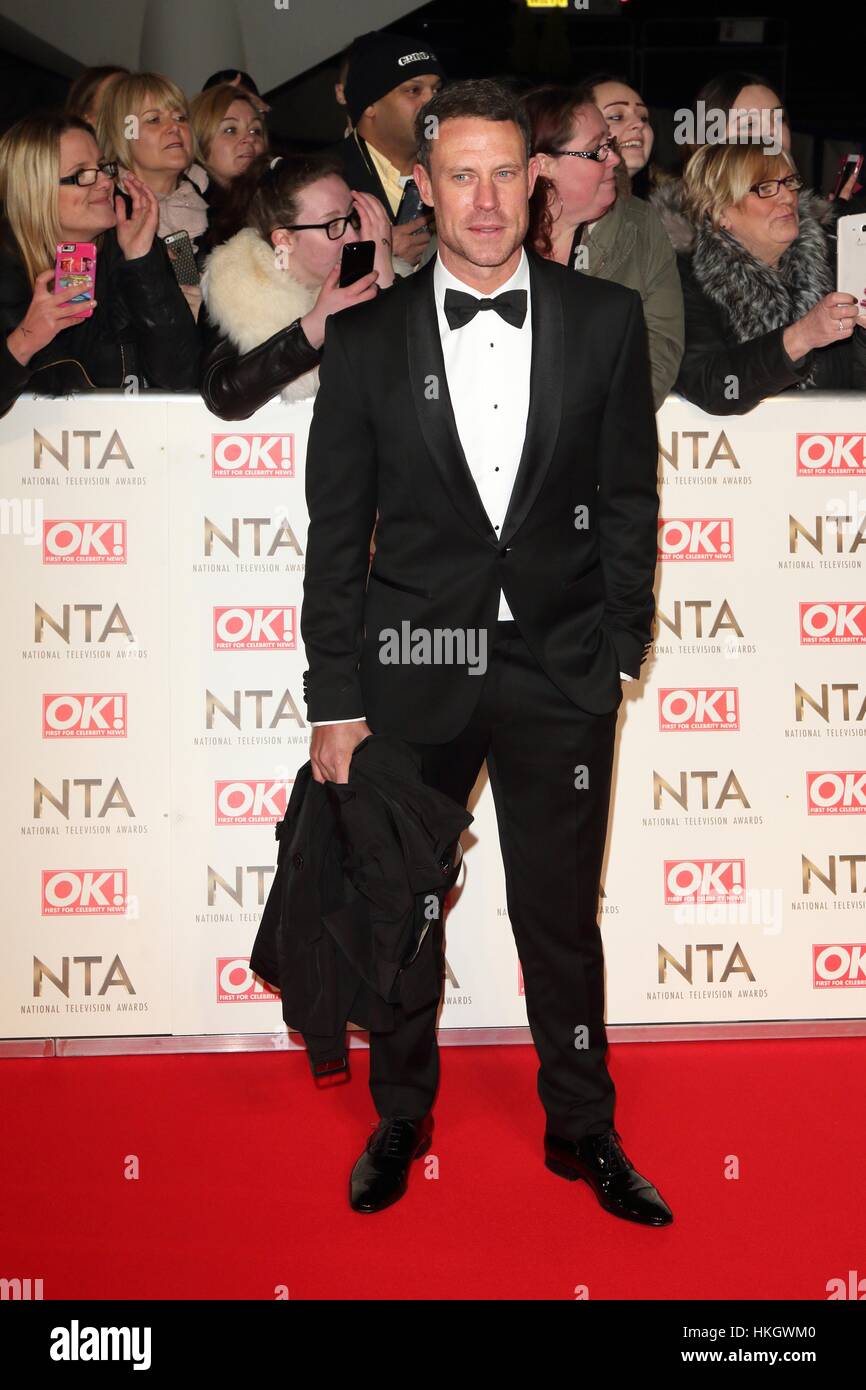 London, UK. Wayne Bridge at National Television Awards 2017 at O2 ...