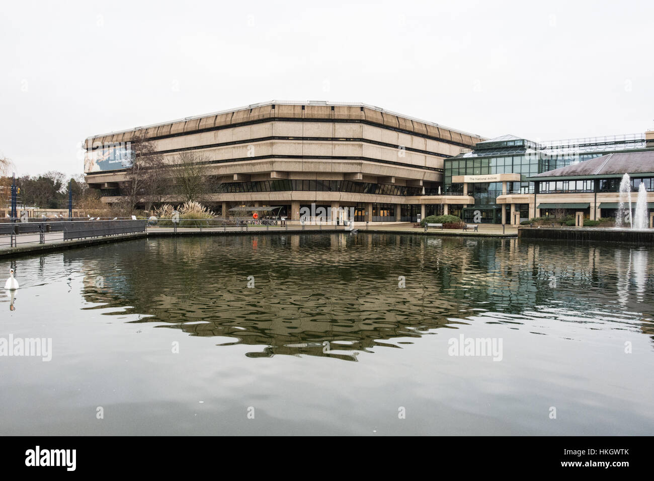 Exterior of the The National Archives in Kew, south west London ...