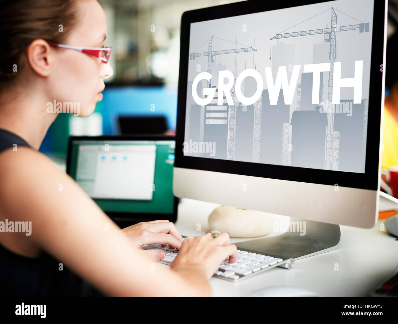 Digital growth business expansion technology hi-res stock photography ...