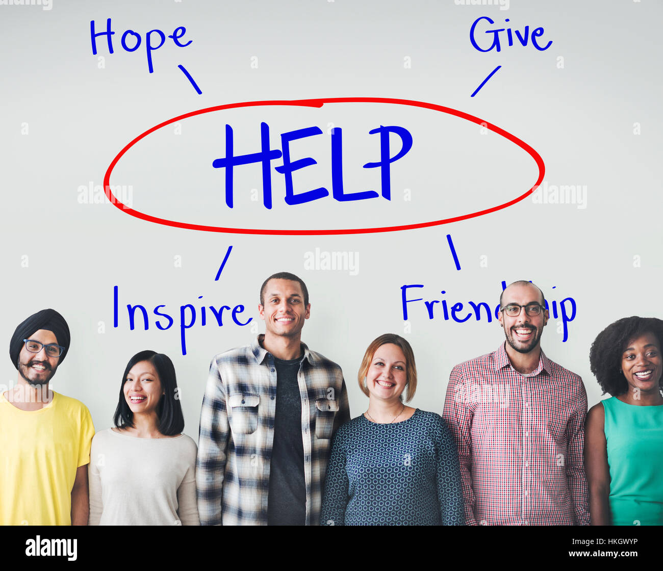 Help Support Care Assistance Concept Stock Photo - Alamy