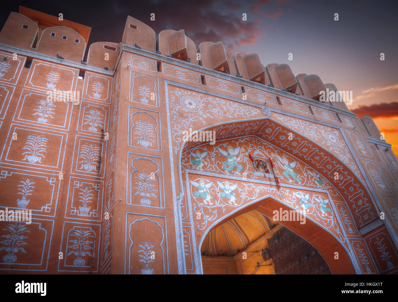 Aerial view jaipur pink city hi-res stock photography and images - Alamy