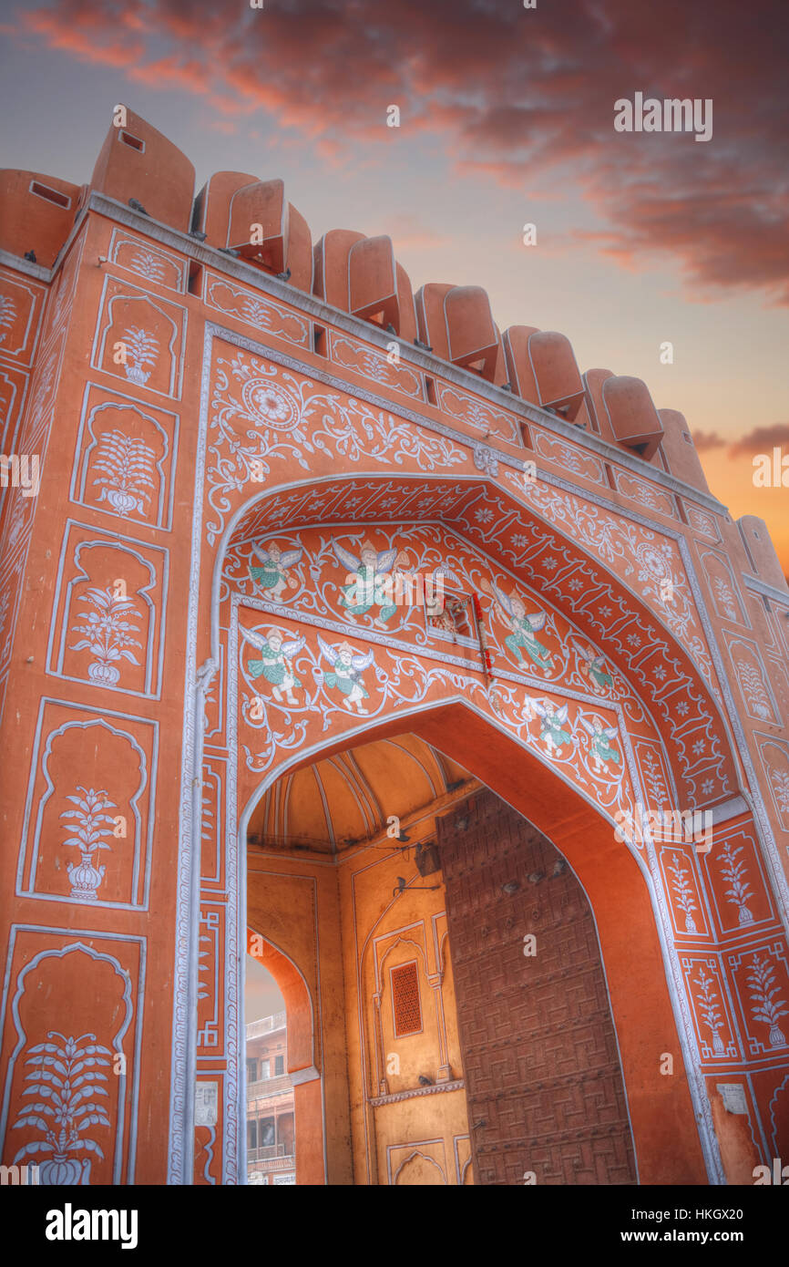 Jaipur - a city in India, Rajasthan. It called the "Pink City" because ...