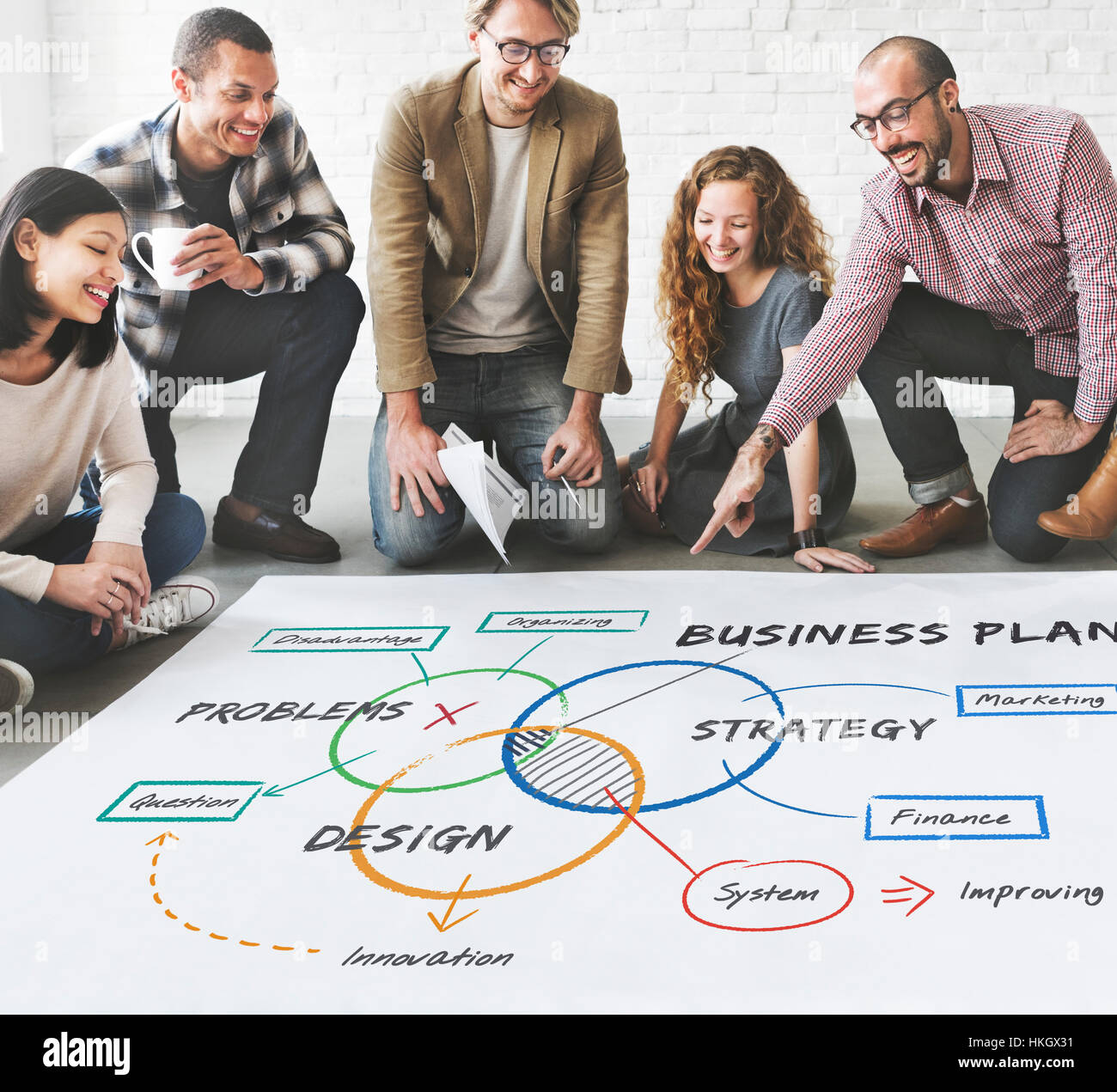 Business Plan Work Diagram Concept Stock Photo - Alamy