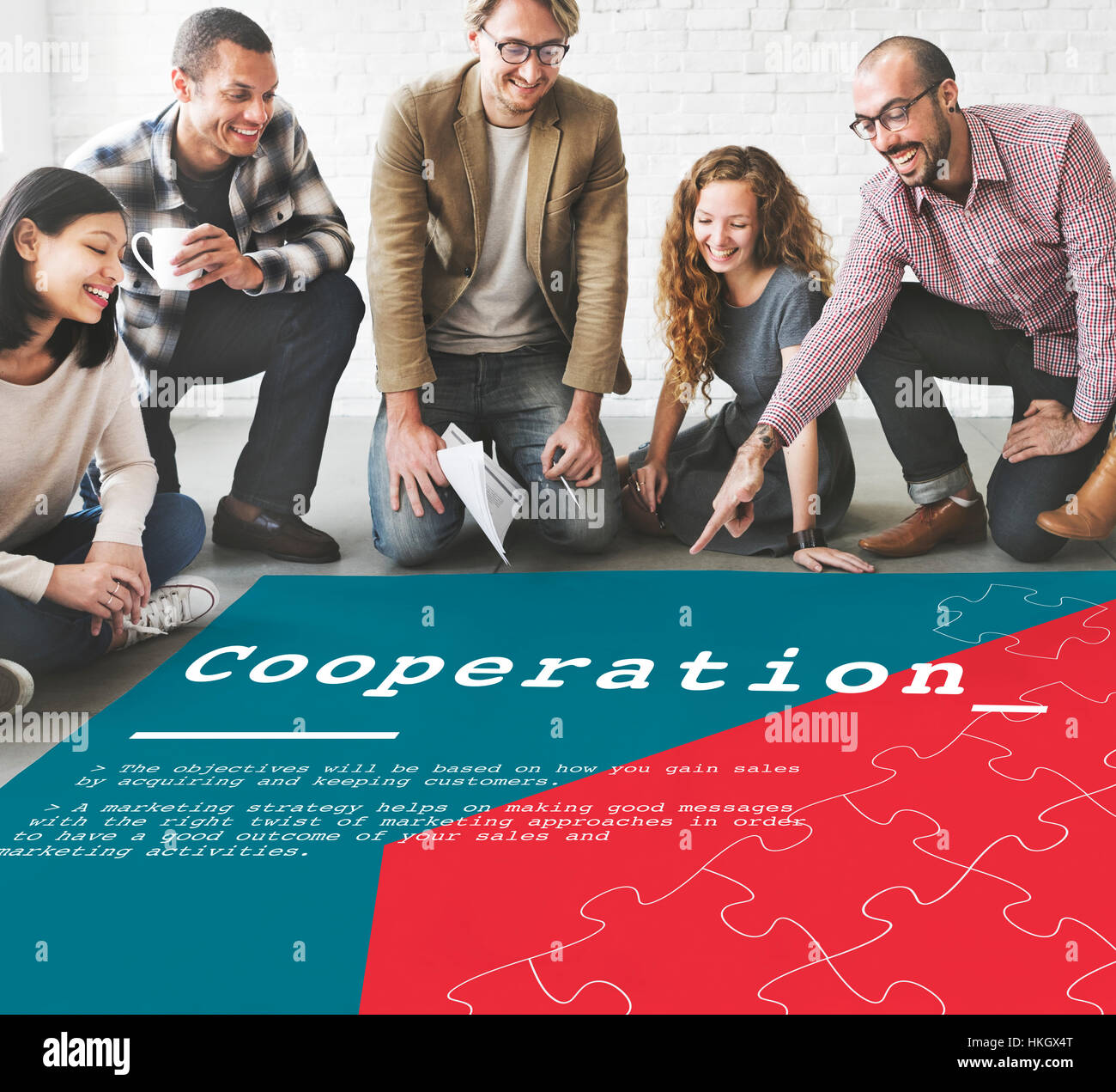 Team Work Collaboration Cooperation Concept Stock Photo - Alamy