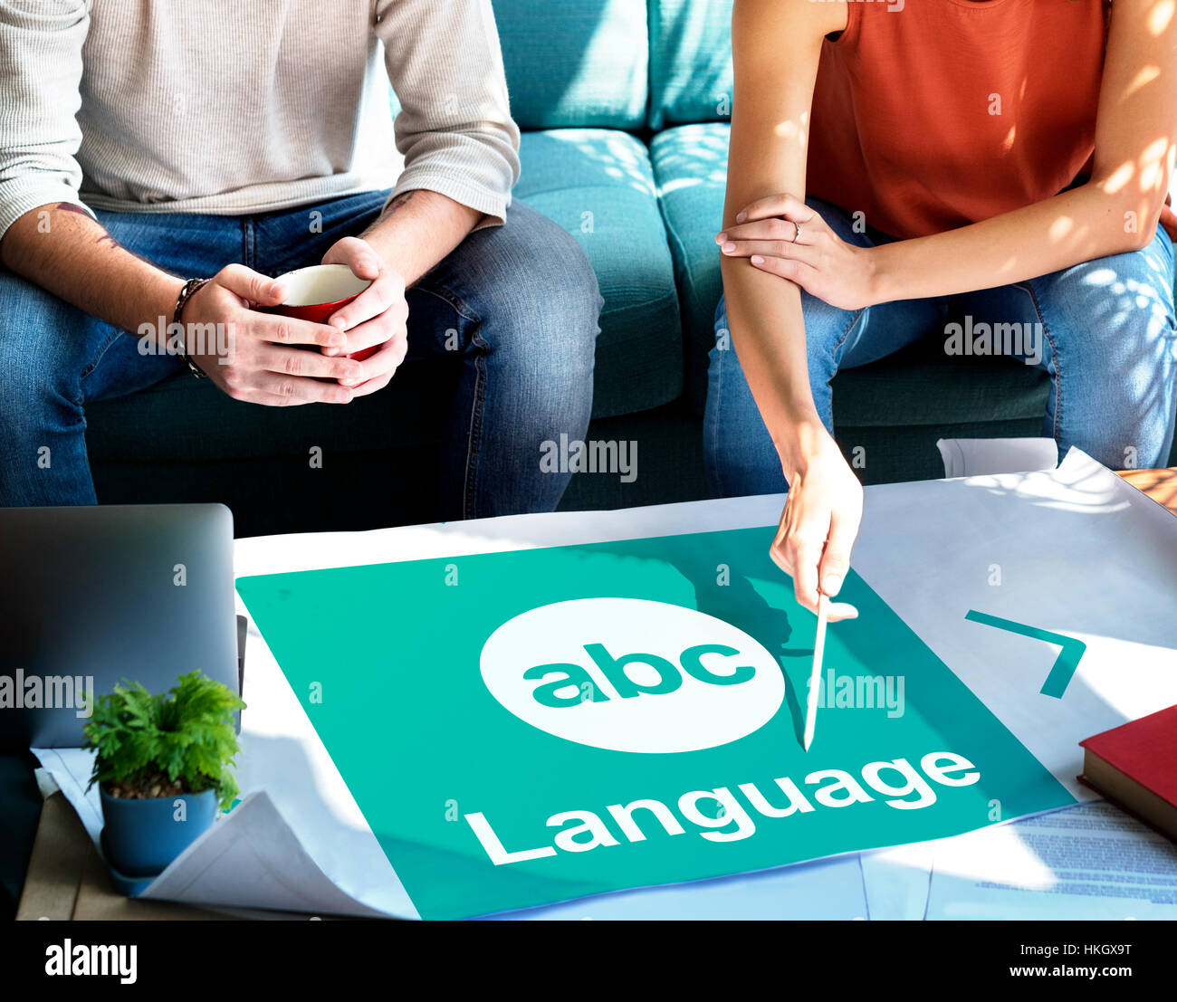 Literacy ABC Icon Alphabet Concept Stock Photo - Alamy
