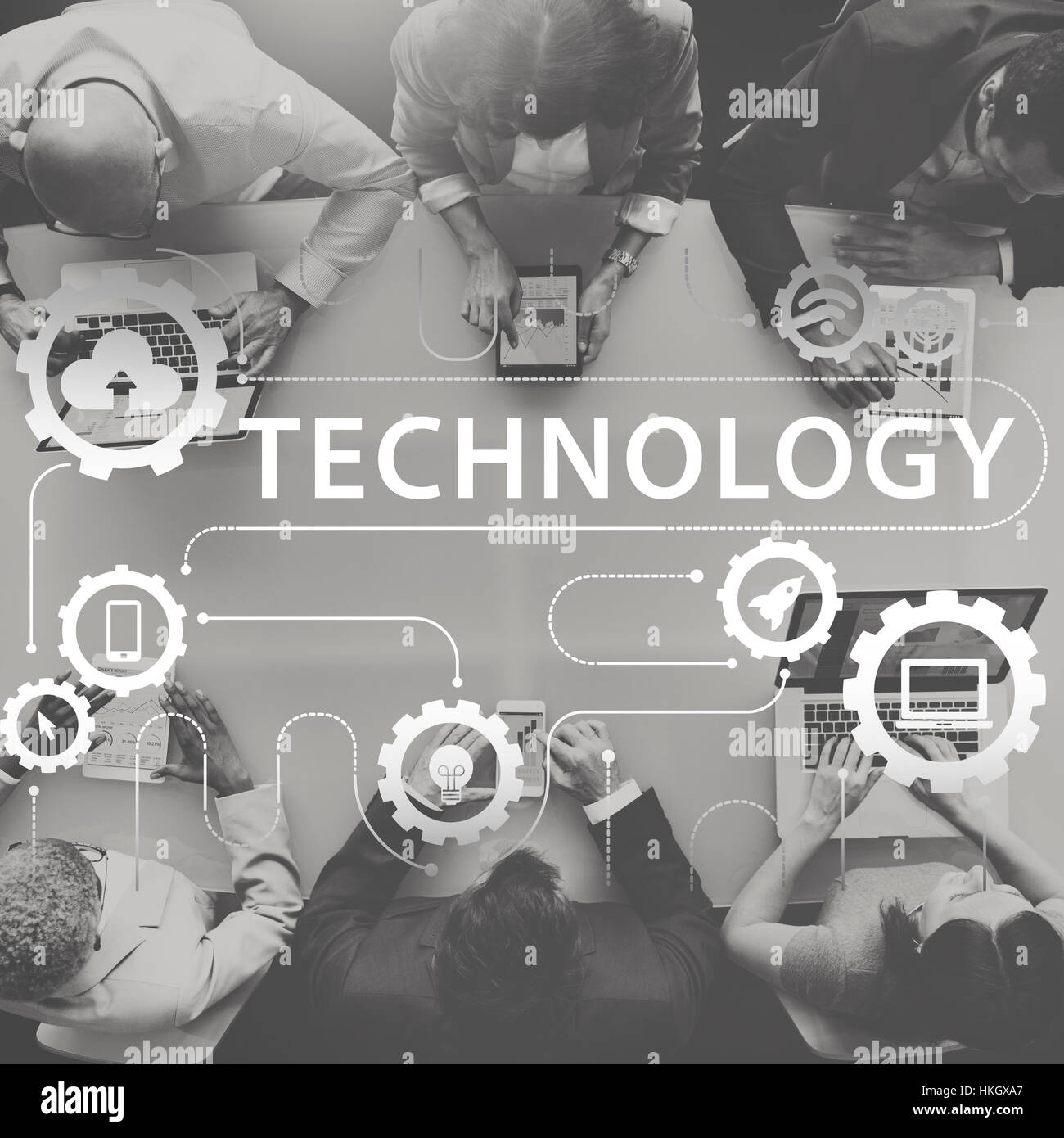 Technology Connecting Cloud Network Concept Stock Photo - Alamy