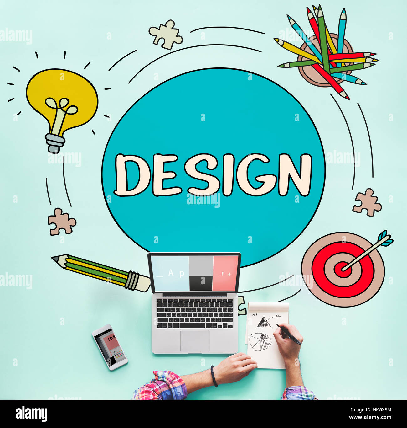 Freash Ideas Inspire Design Creative Concept Stock Photo - Alamy