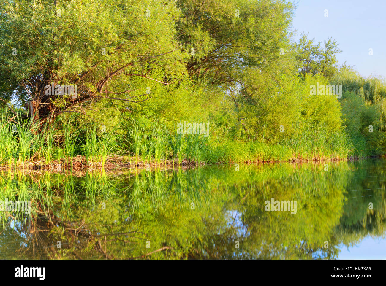 River landscape romantic idyllic blue hi-res stock photography and ...