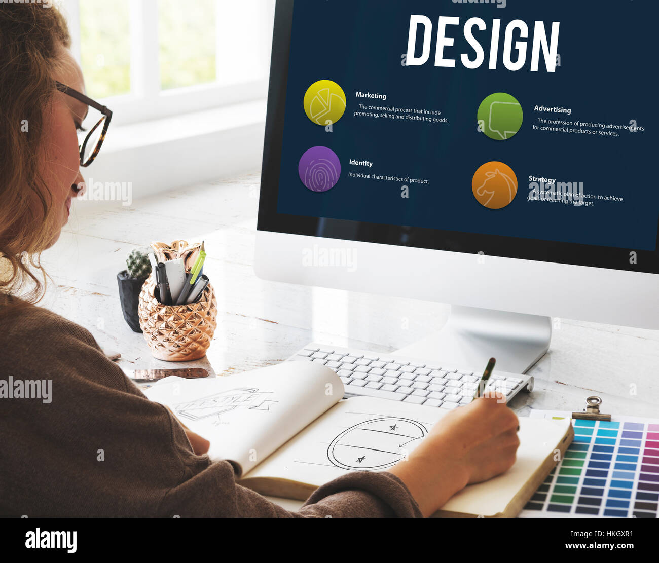 Business Product Promotion Design Concept Stock Photo - Alamy