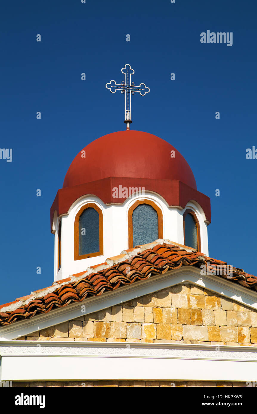 Church roof with cross Stock Photo - Alamy