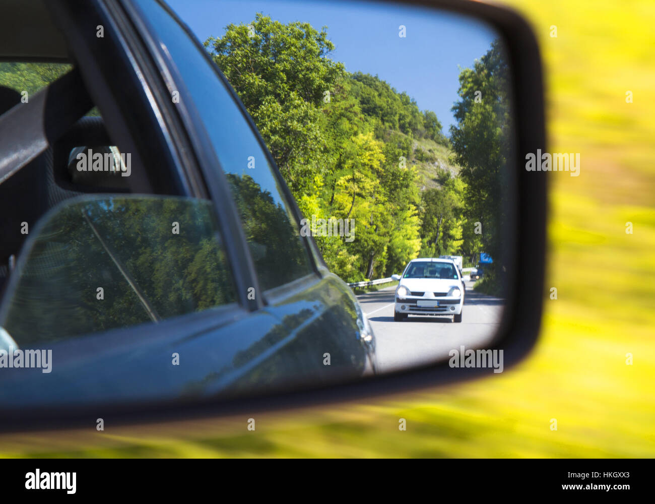 Car mirror closeup Stock Photo - Alamy