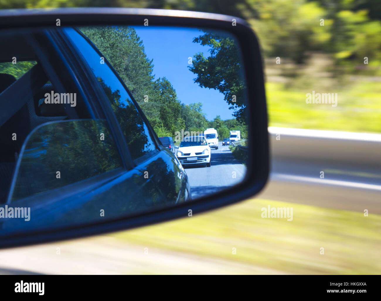 Car mirror closeup Stock Photo - Alamy