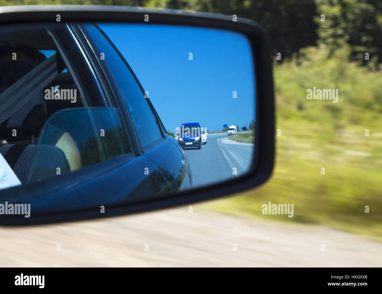 Car mirror closeup Stock Photo - Alamy