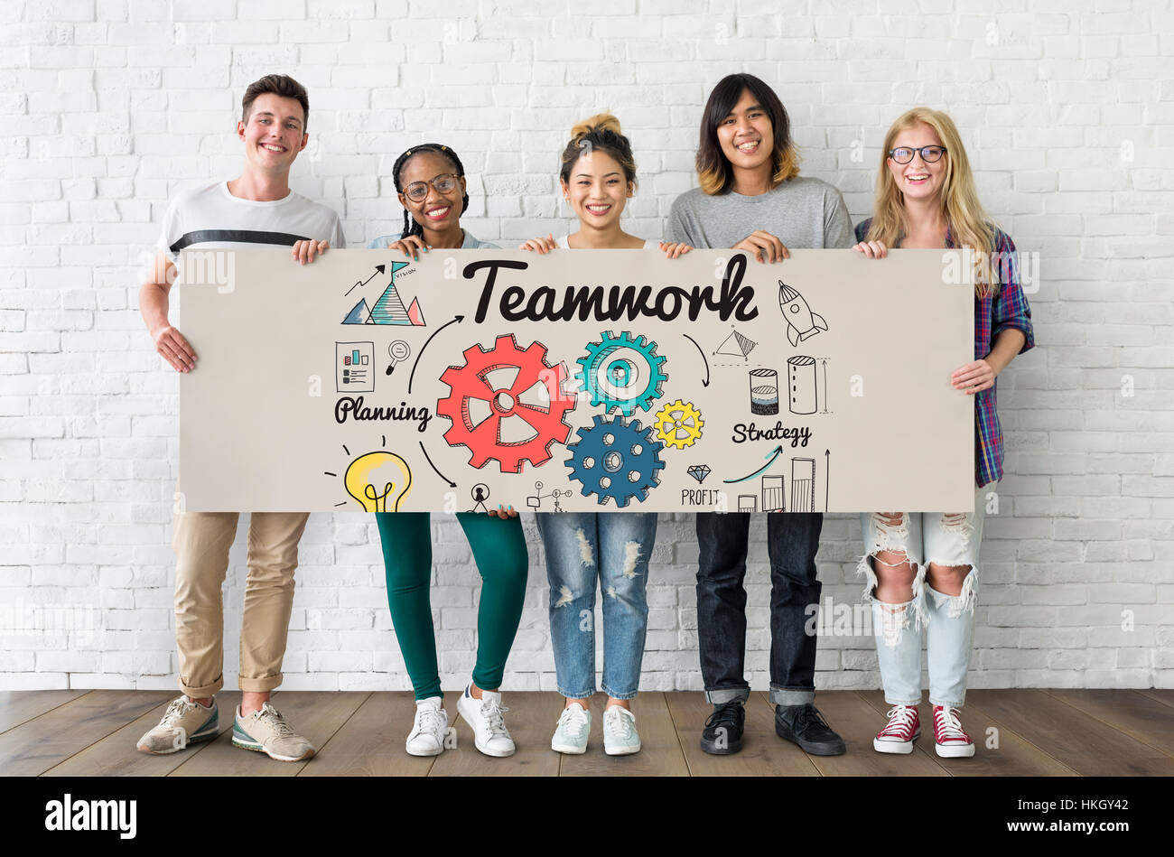Teamwork Community Partnership Union Concept Stock Photo - Alamy