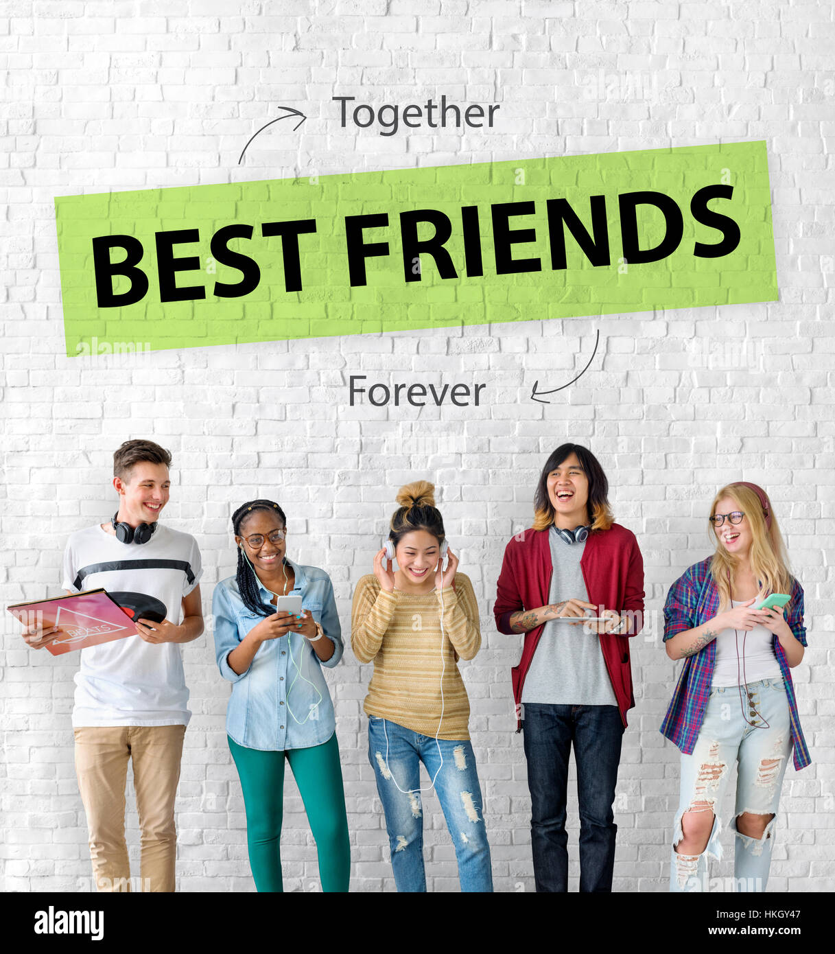 Best Friends Love Partnership Concept Stock Photo - Alamy