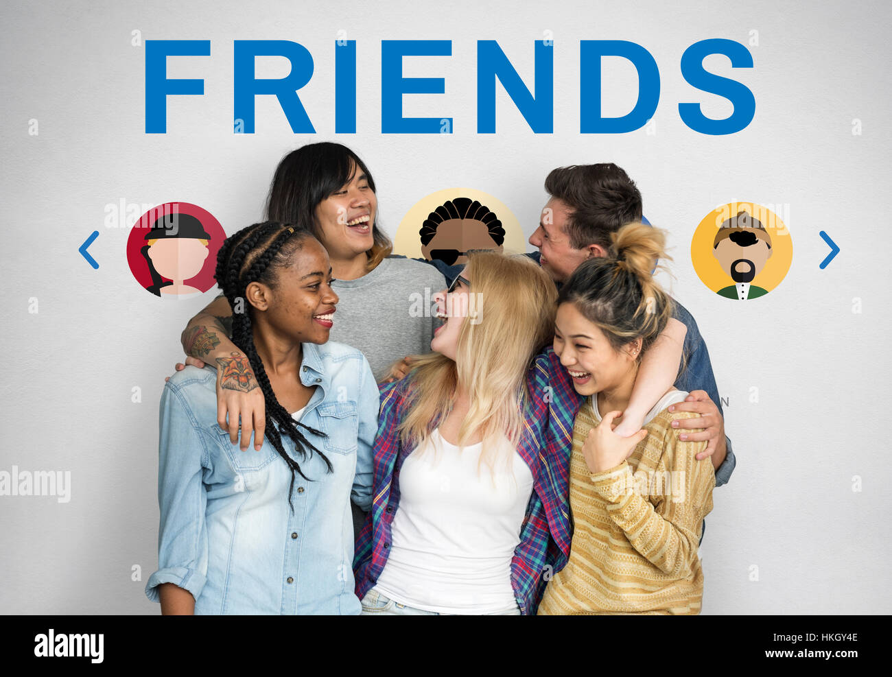 Friends Friendship Community Relationship Concept Stock Photo - Alamy