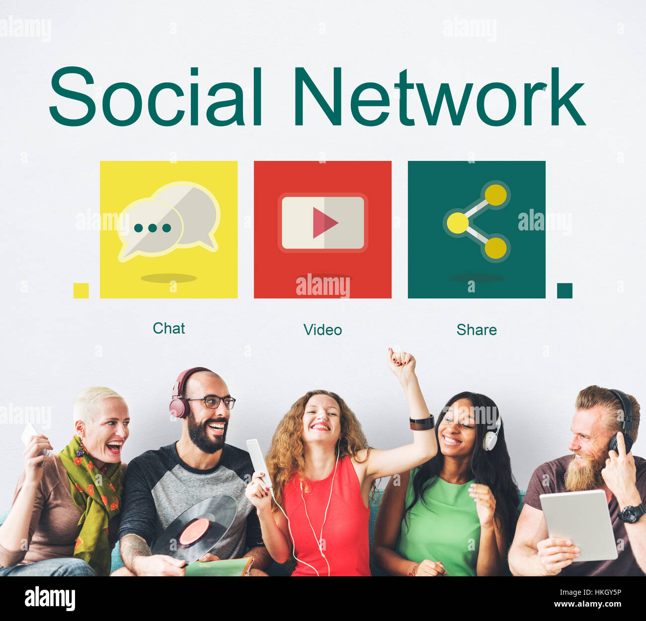 Social Network Connection Internet Concept Stock Photo - Alamy