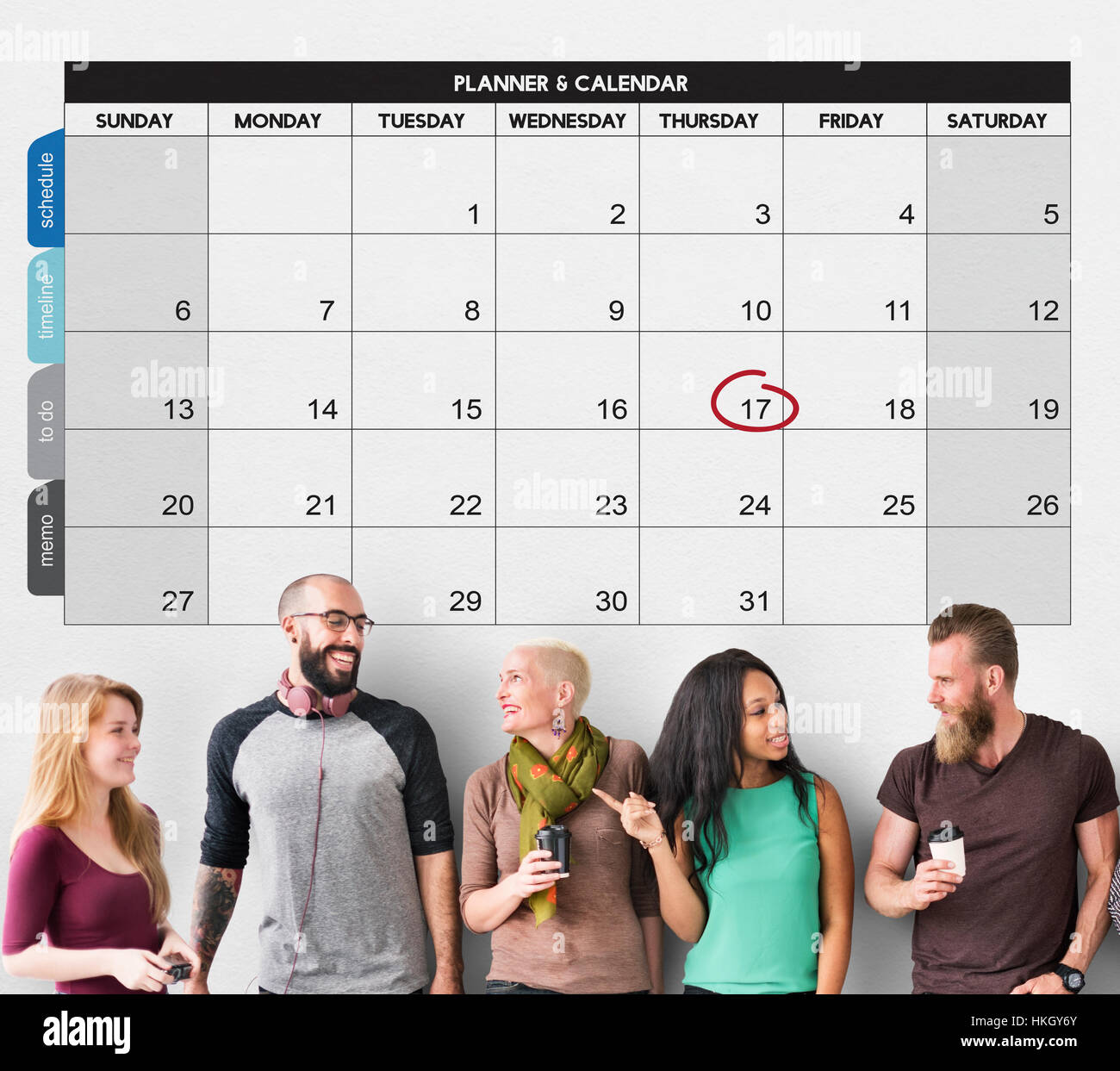 Planner Calendar Schedule Date Concept Stock Photo - Alamy