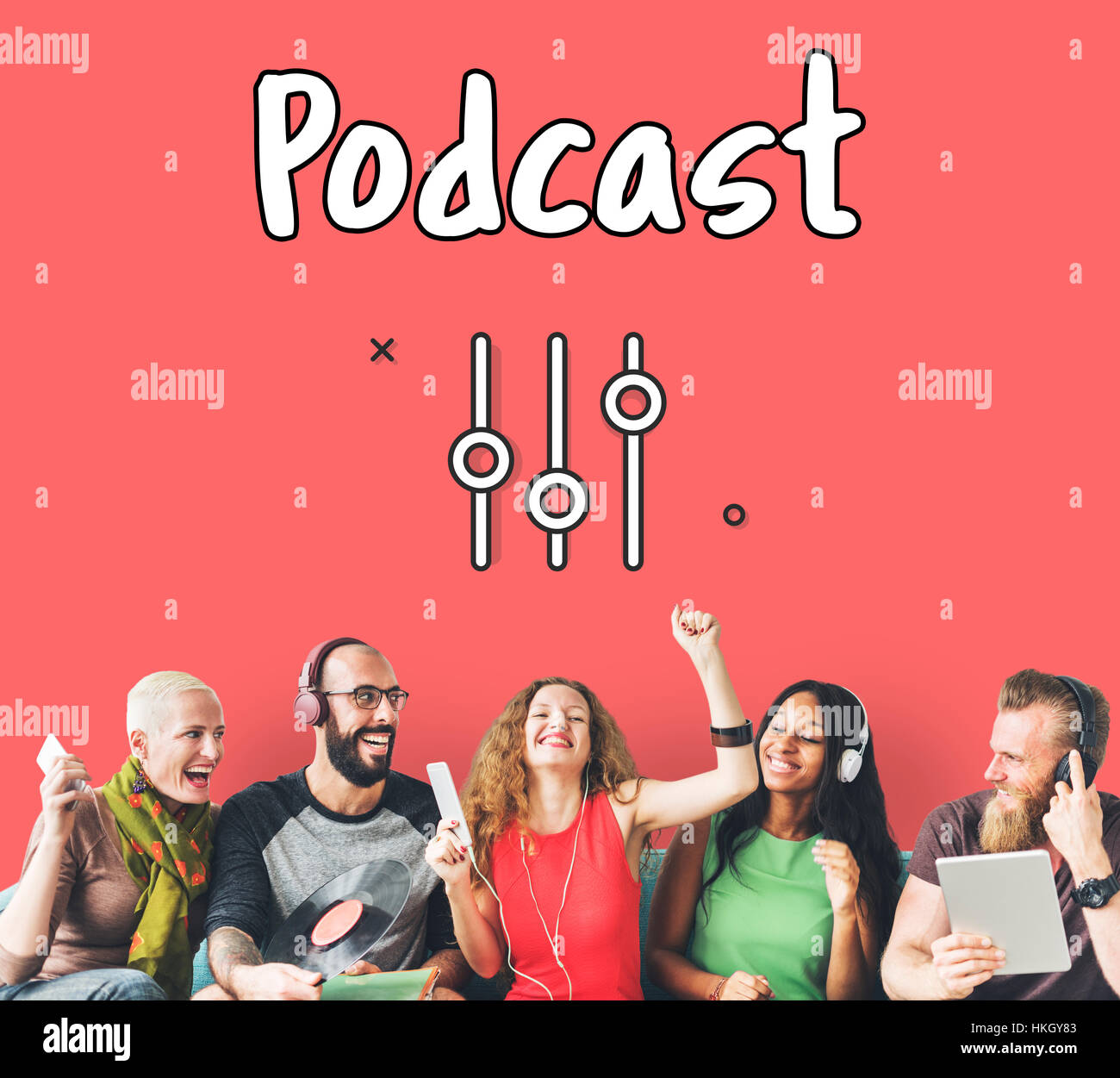 Multimedia Music Broadcast Technology Concept Stock Photo - Alamy