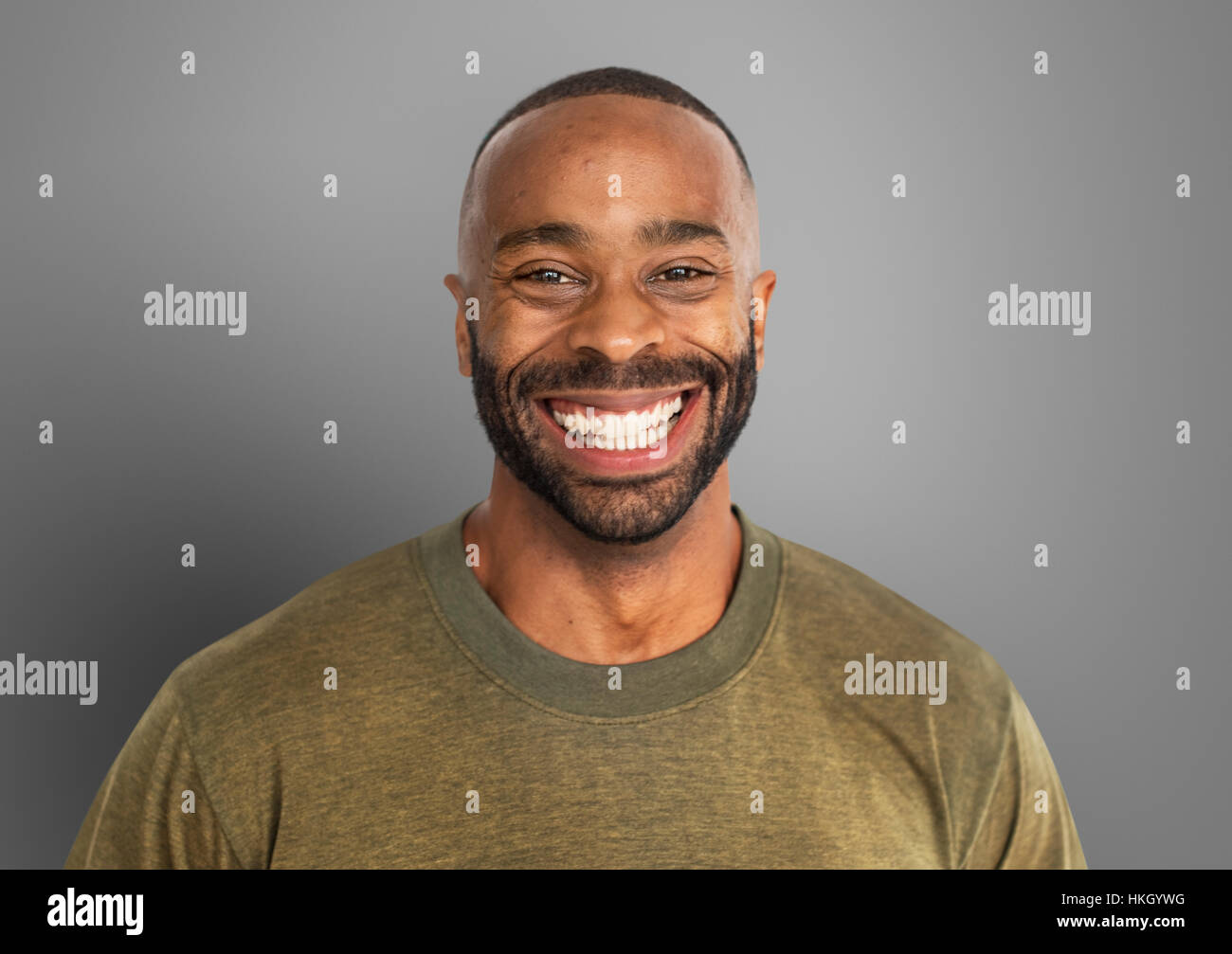 Man Smiling Happiness Carefree Emotional Expression Concept Stock Photo ...
