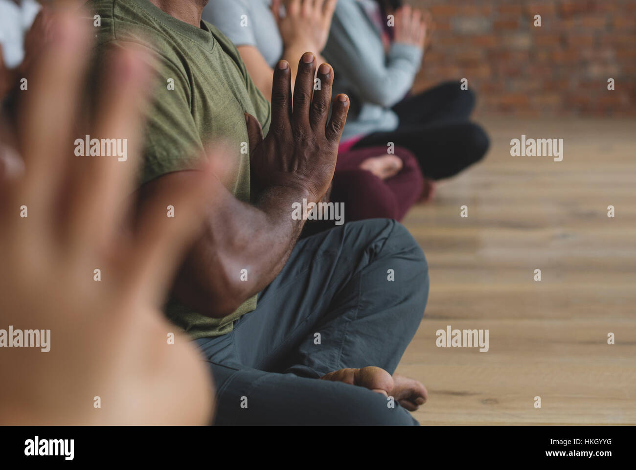 Diversity People Exercise Class Relax Concept Stock Photo - Alamy