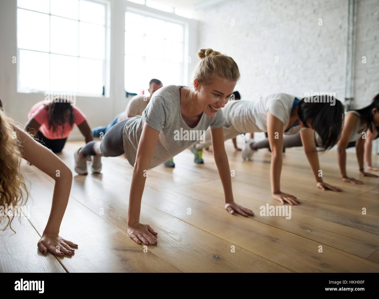Diversity People Exercise Class Relax Concept Stock Photo - Alamy