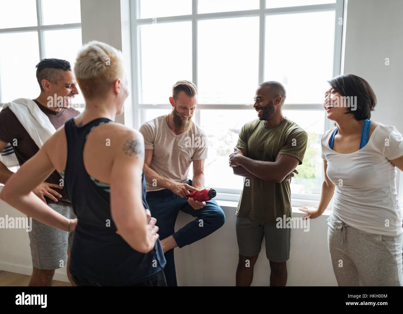 Diversity People Exercise Class Relax Concept Stock Photo - Alamy