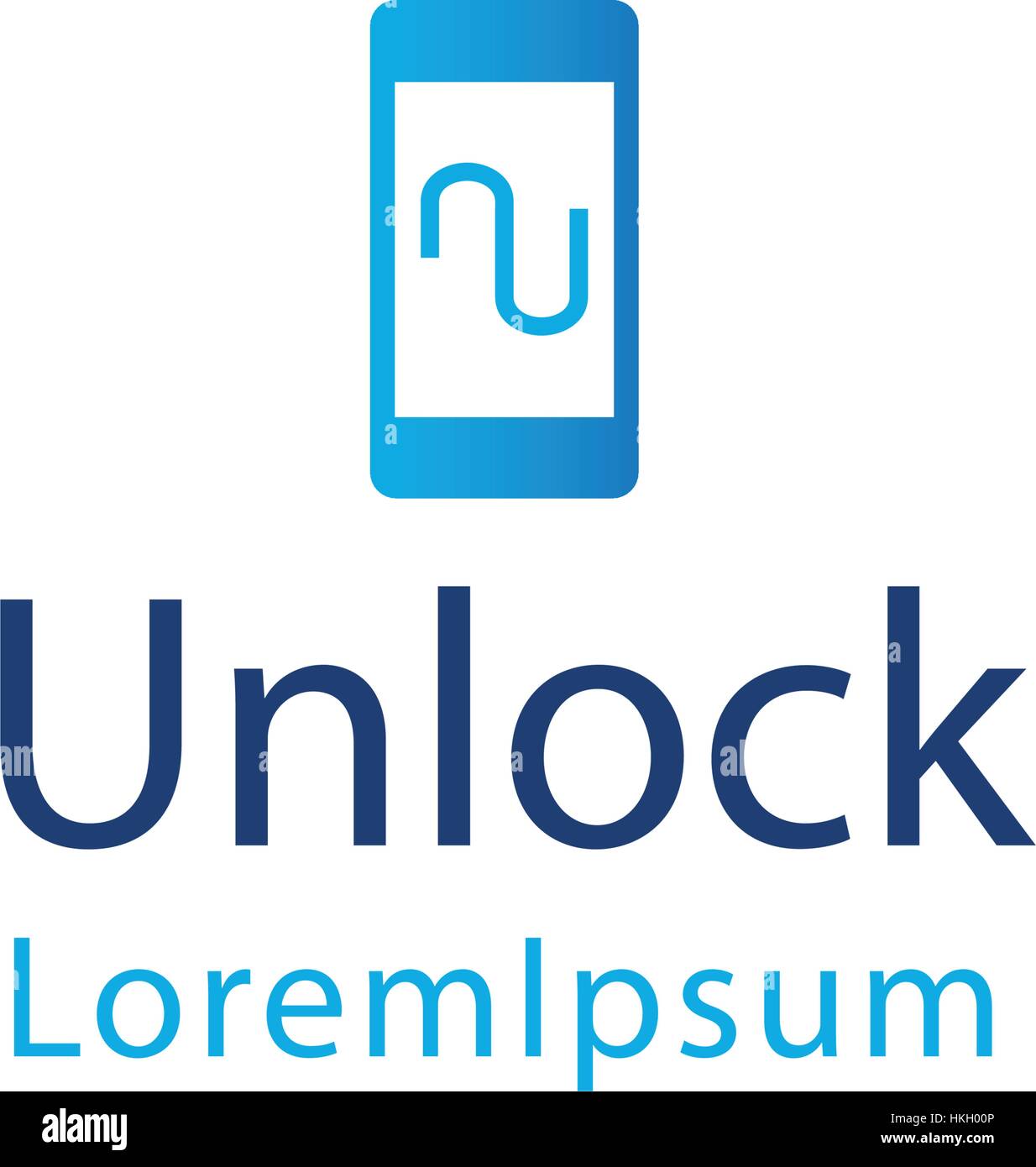 Unlock Logo Design Concept Stock Vector Image & Art - Alamy