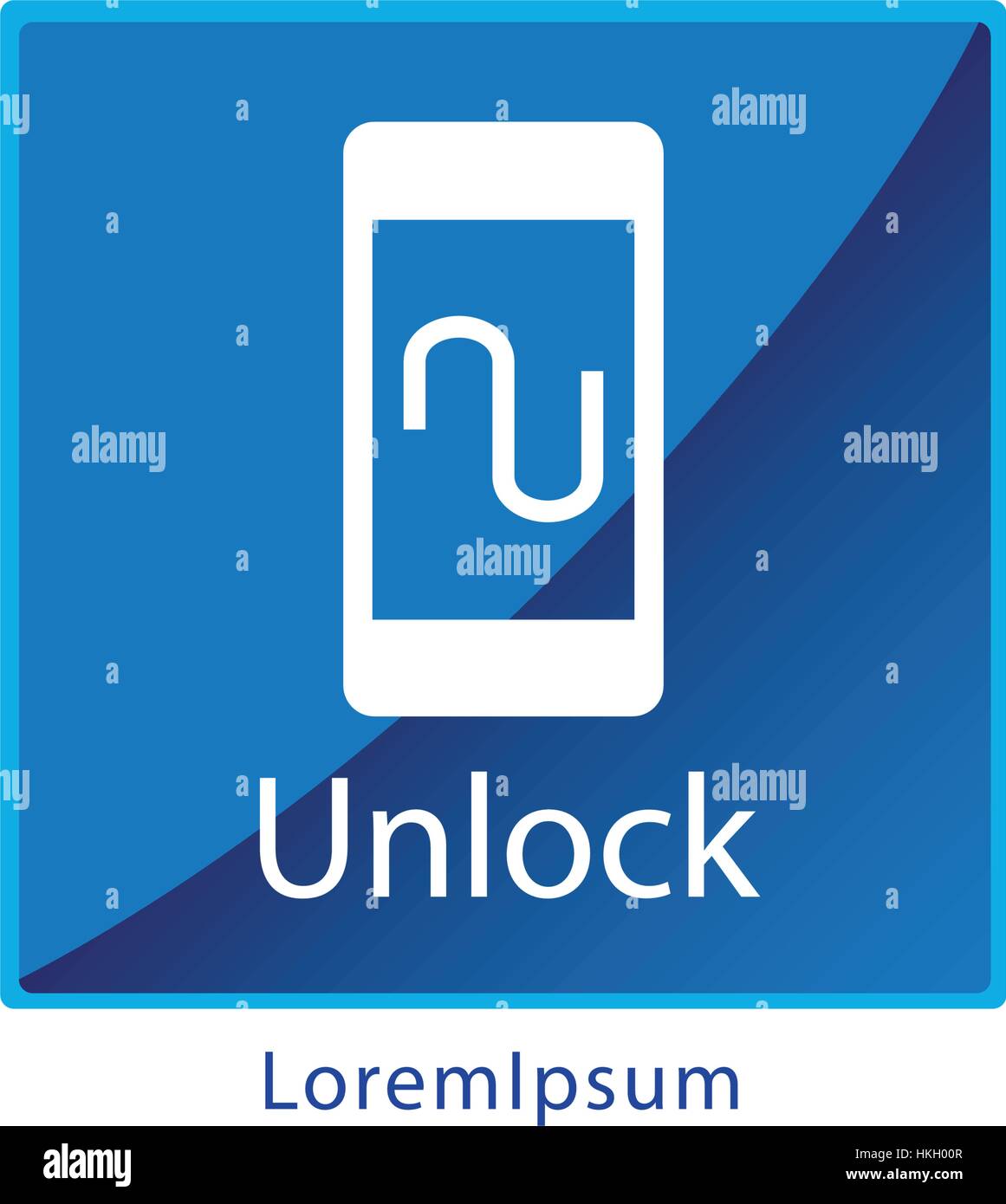 Unlock Logo Design Concept Stock Vector Image & Art - Alamy