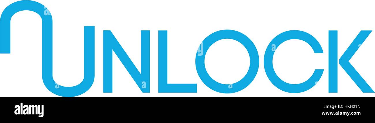 Unlock Logo Design Concept Stock Vector Image & Art - Alamy