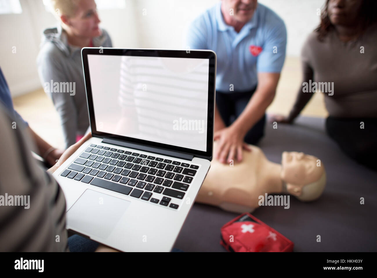 CPR First Aid Training Concept Stock Photo - Alamy