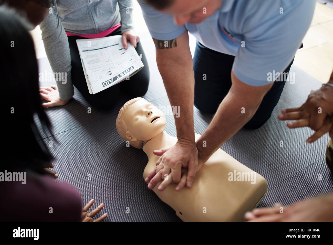 CPR First Aid Training Concept Stock Photo - Alamy