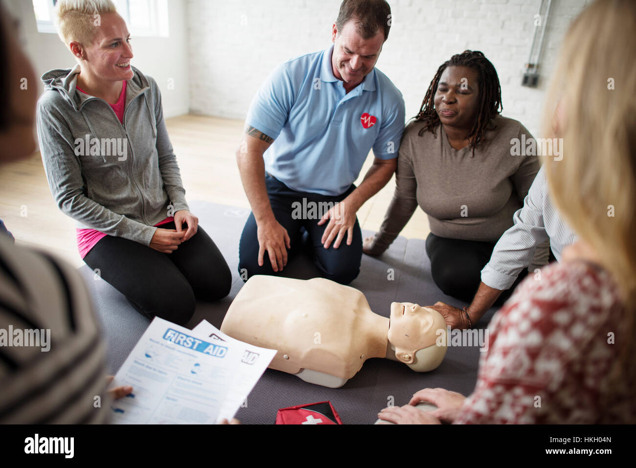 CPR First Aid Training Concept Stock Photo - Alamy