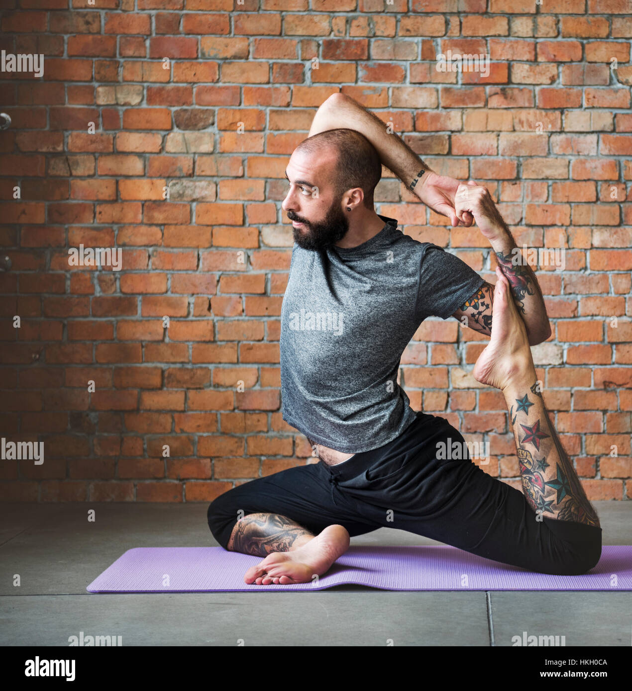 Yoga practice exercise class concept hi-res stock photography and ...