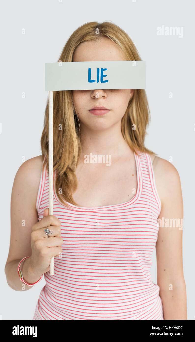 Lie Fake Cheat Word Concept Stock Photo - Alamy