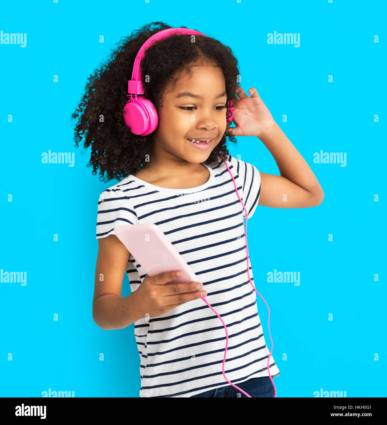 Cheerful Cute Kid Having Fun Concept Stock Photo - Alamy