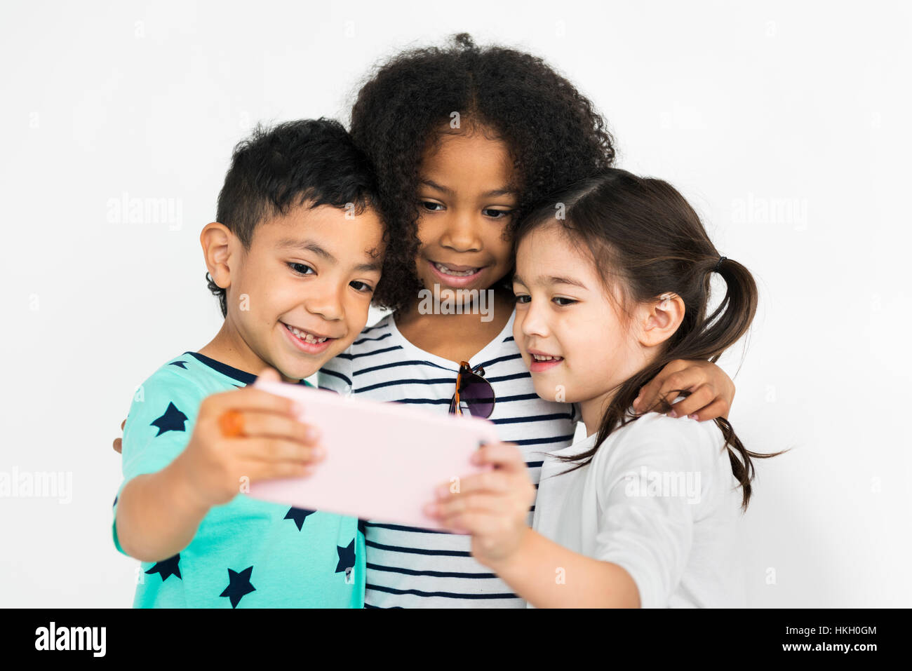 Cheerful Cute Kid Having Fun Concept Stock Photo - Alamy