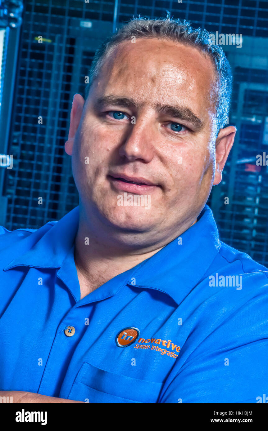 Industrial warehousing, computer storage Stock Photo - Alamy