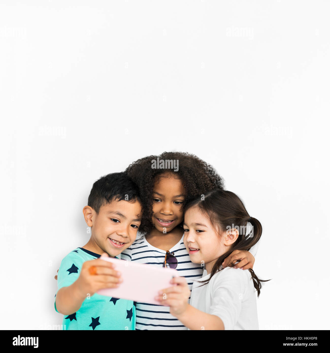 Cheerful Cute Kid Having Fun Concept Stock Photo - Alamy