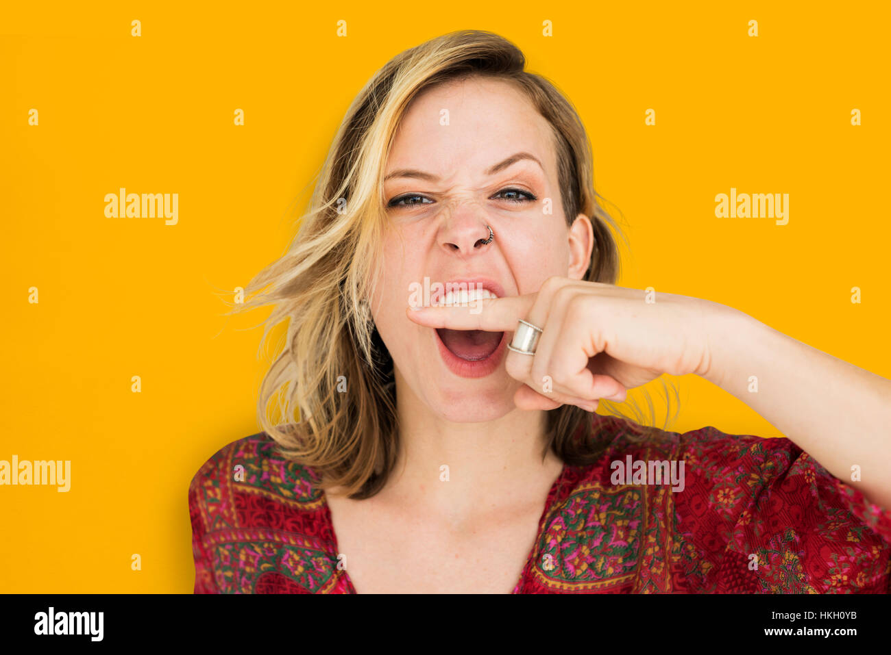 Woman Scream Shouting Furious Portrait Concept Stock Photo - Alamy