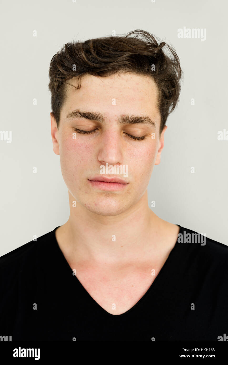 Youth Boy Sad Emotional Stock Photo - Alamy