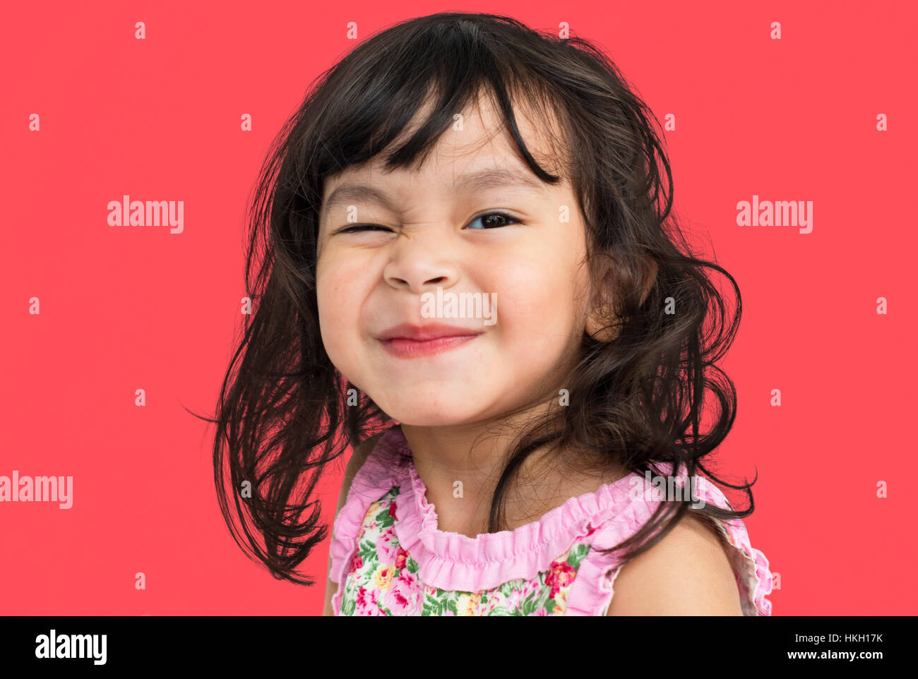 Cheerful Kid Have Fun Smiling Concept Stock Photo - Alamy