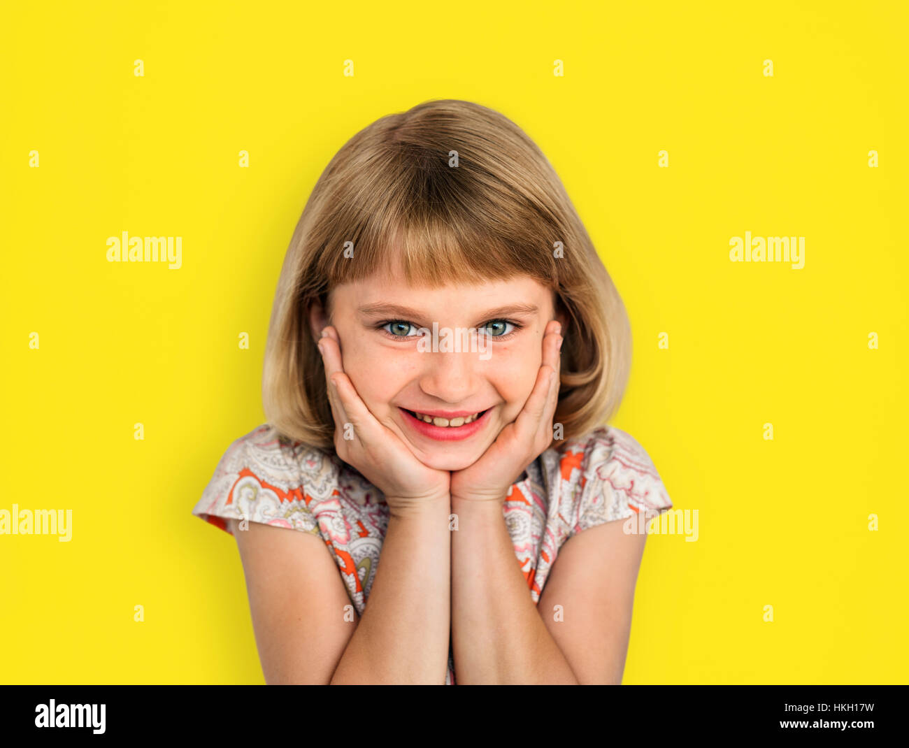Cheerful Kid Have Fun Smiling Concept Stock Photo - Alamy