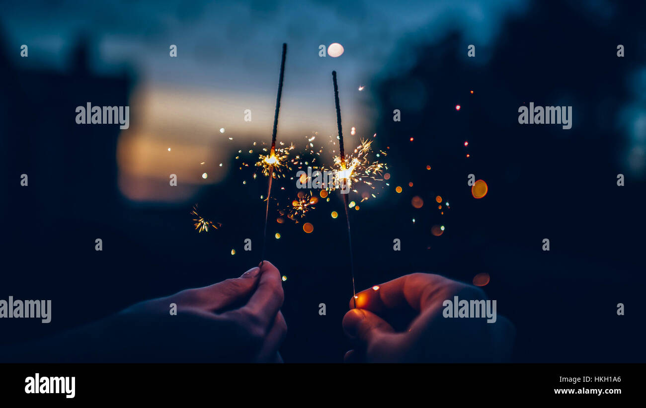 Hand Fireworks High Resolution Stock Photography and Images - Alamy