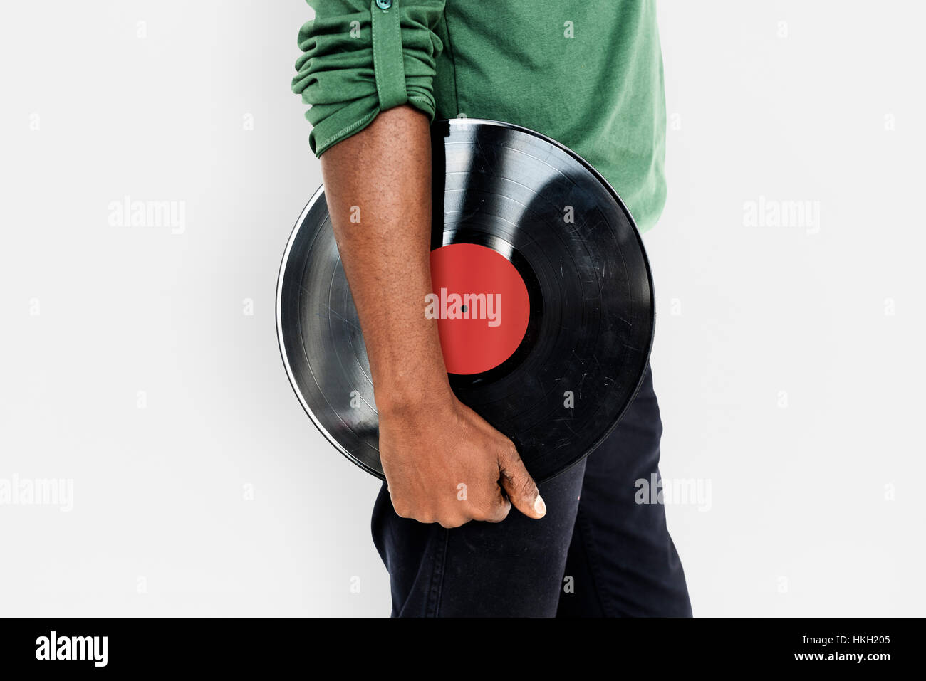 African man holding record hi-res stock photography and images - Alamy