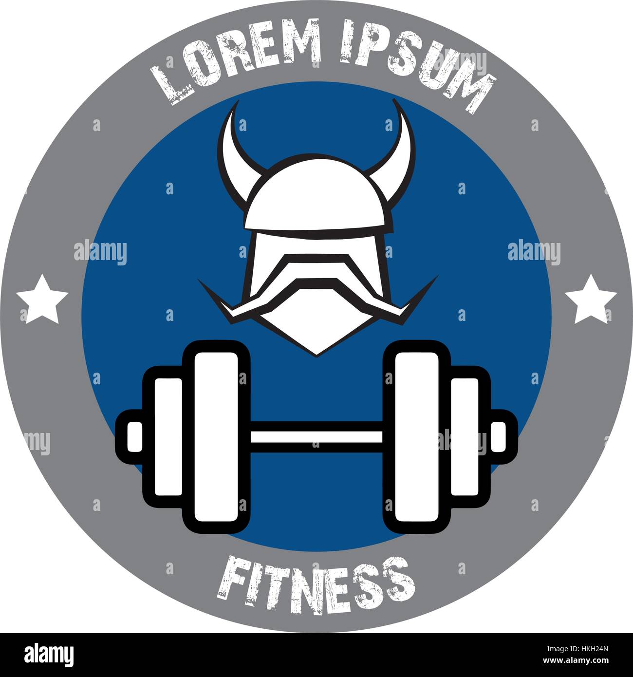 Viking Fitness Logo Design Concept. Eps 8 supported Stock Vector Image ...