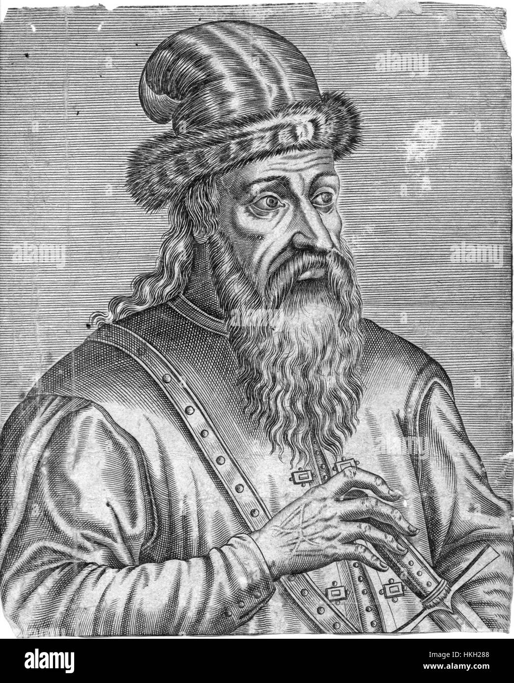 This portrait of Gjergj Kastriot Skanderbeg depicts the 15th-century ...