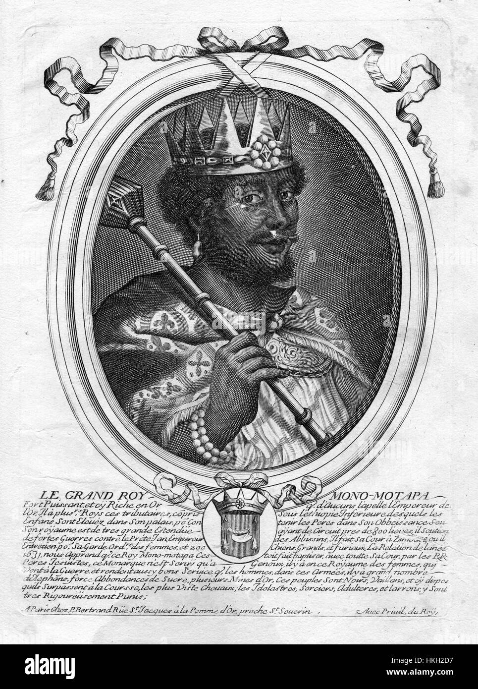 'Le grand Roy du Mono Motapa' depicts the grandeur of a 16th-century ...